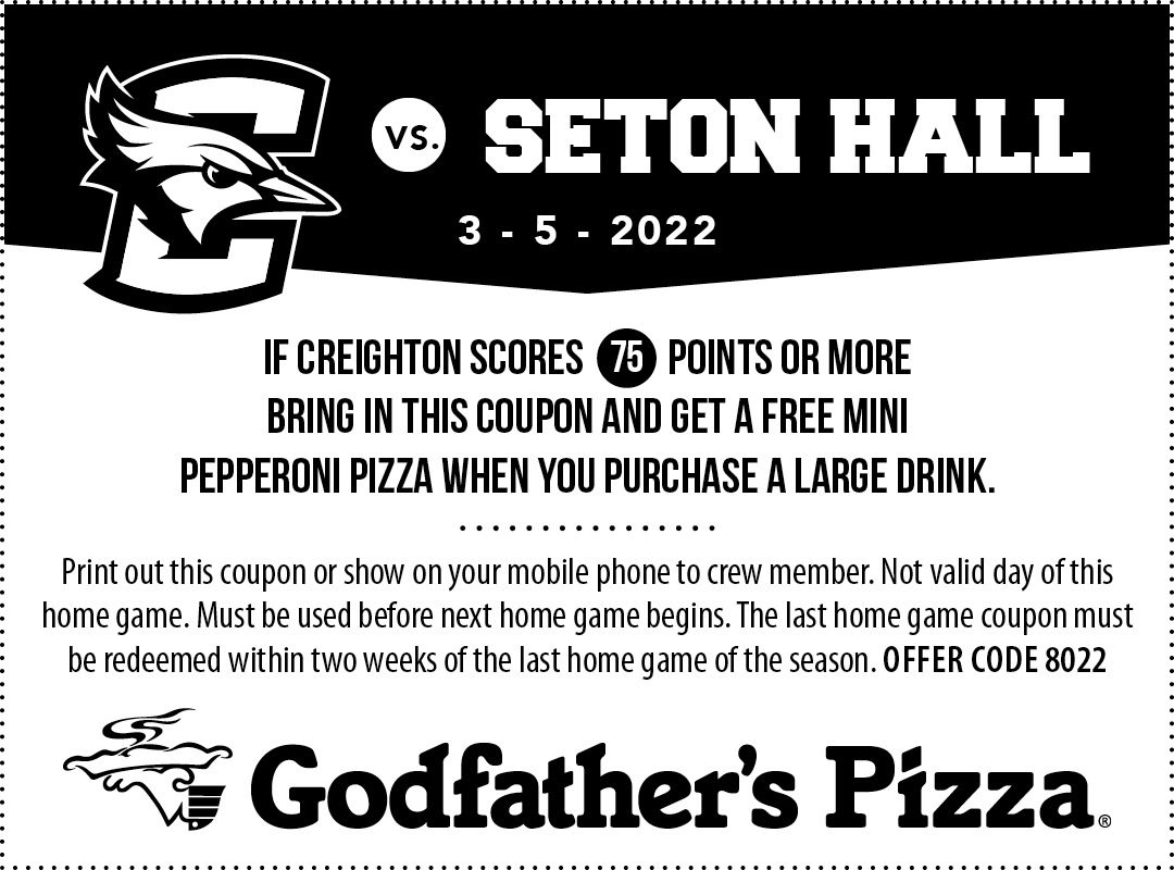 Creighton Basketball Promo | Godfather's Pizza